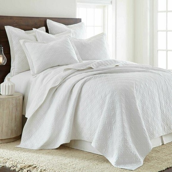 Levtex | Bedding | Levtex Home Sasha Linen White Twin Quilt Coverlet ...